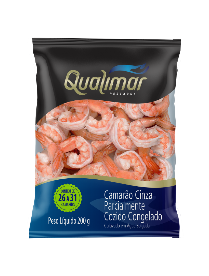 Camarão Descascado Eviscerado com Cauda 53/60 – Qualimar